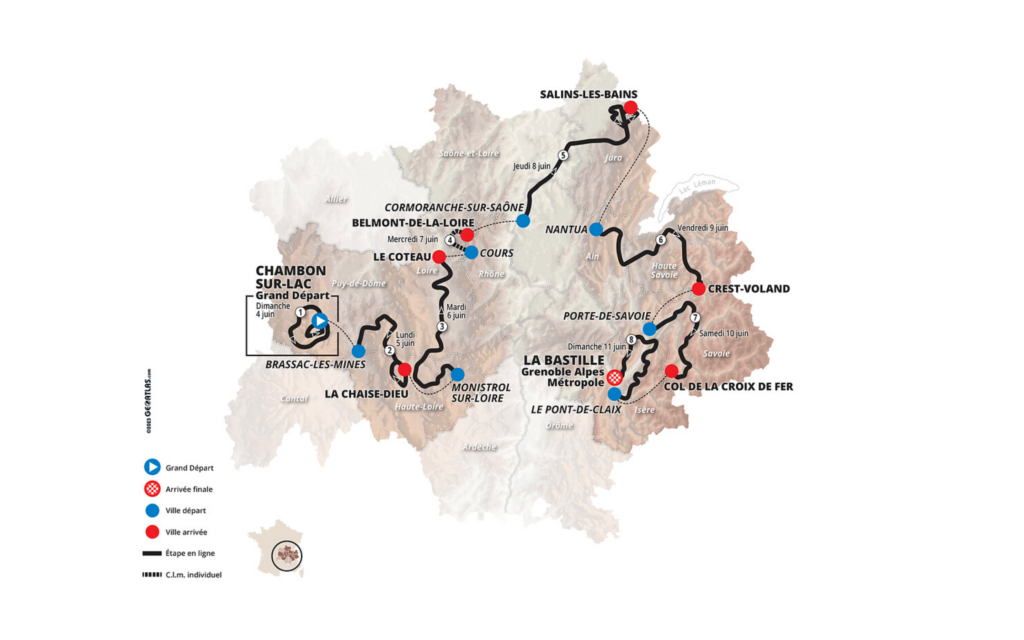 Critérium du Dauphiné 2023 : les maillots distinctifs - velopack.